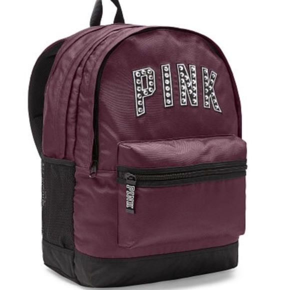 PINK Victoria's Secret | Bags | Nwt Vs Pink Rhinestone Bling Campus ...